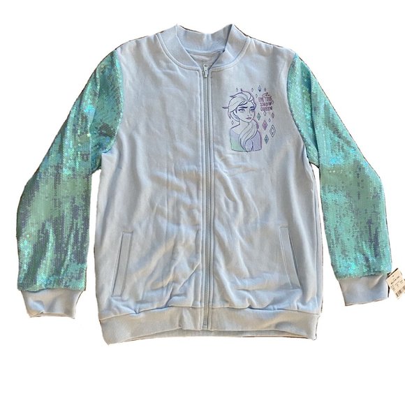 Disney | Jackets & Coats | New Disney Frozen 2 Elsa Embroidered Sequin ...